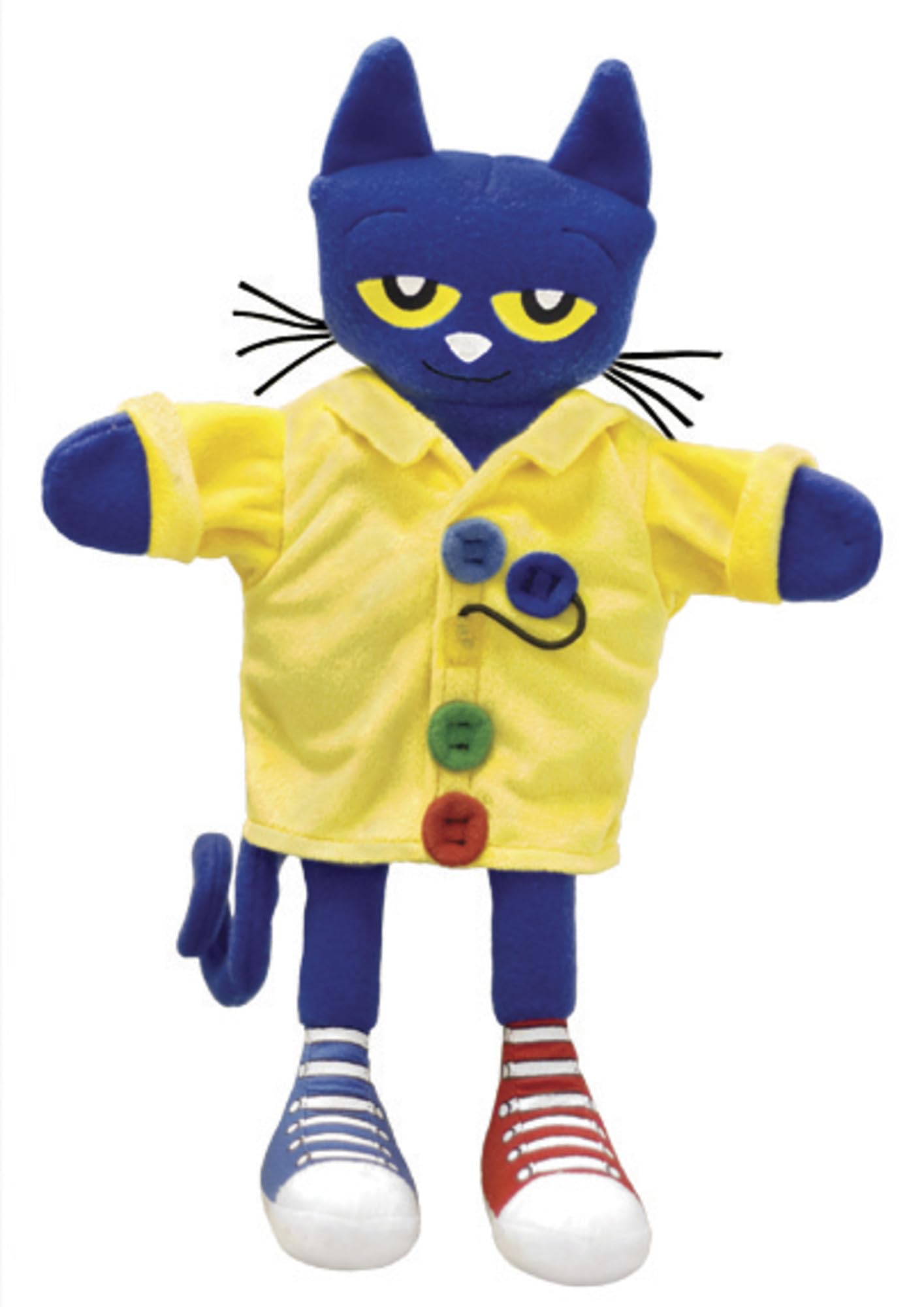 MerryMakers Pete the Cat and His Four Groovy Buttons Hand Puppet, 14.5-Inch