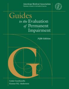 guides to the evaluation of permanent impairment, fifth edition