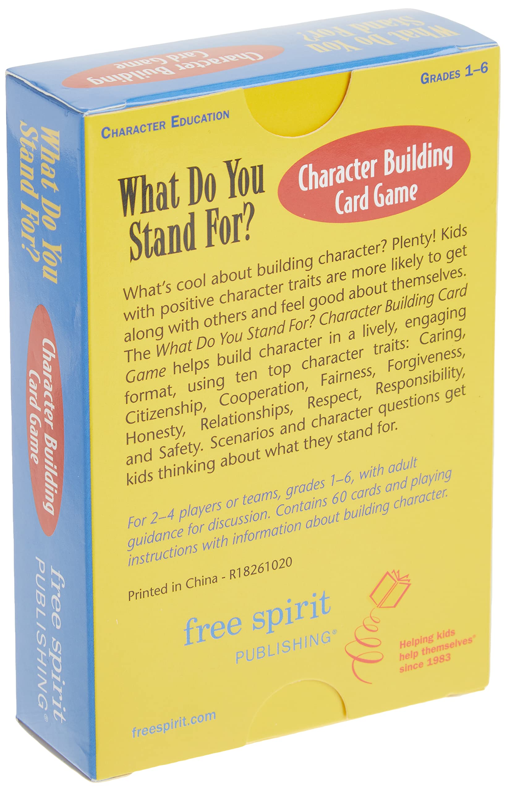 What Do You Stand For? Character Building Card Game