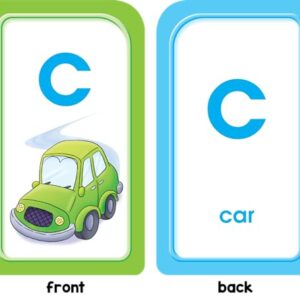 School Zone - Alphabet Match Flash Cards - Ages 4 and Up, Preschool to Kindergarten, ABC's, Letters, Matching, Beginning Sounds, Letter-Picture Recognition, and More