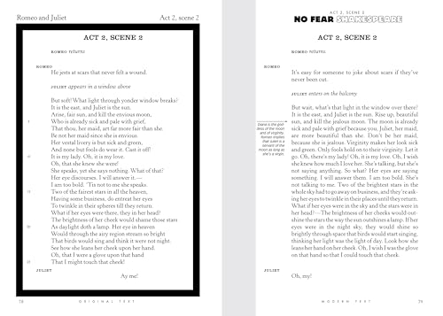 Romeo and Juliet: No Fear Shakespeare Side-by-Side Plain English