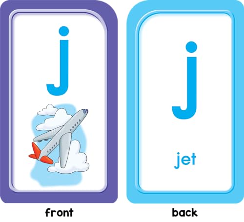 School Zone - Alphabet Match Flash Cards - Ages 4 and Up, Preschool to Kindergarten, ABC's, Letters, Matching, Beginning Sounds, Letter-Picture Recognition, and More