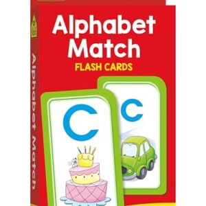 School Zone - Alphabet Match Flash Cards - Ages 4 and Up, Preschool to Kindergarten, ABC's, Letters, Matching, Beginning Sounds, Letter-Picture Recognition, and More