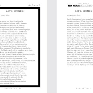 Romeo and Juliet: No Fear Shakespeare Side-by-Side Plain English