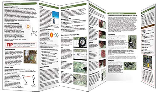 Basic & Primitive Navigation: A Folding Pocket Guide to Wilderness Skills & Techniques (Pathfinder Outdoor Survival Guide Series)