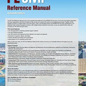 PPI PE Civil Reference Manual, 16th Edition, A Comprehensive Civil Engineering Review Book