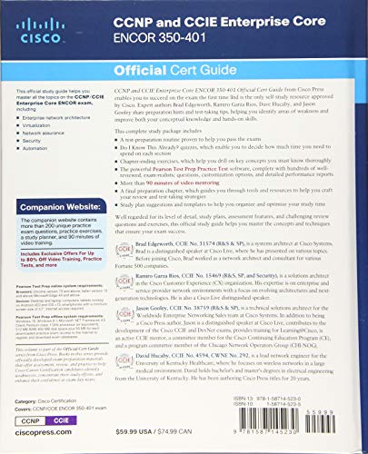 CCNP and CCIE Enterprise Core ENCOR 350-401 Official Cert Guide