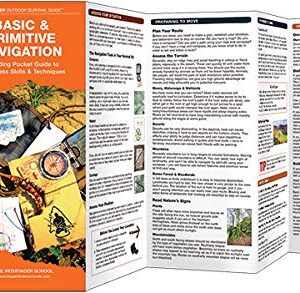 Basic & Primitive Navigation: A Folding Pocket Guide to Wilderness Skills & Techniques (Pathfinder Outdoor Survival Guide Series)