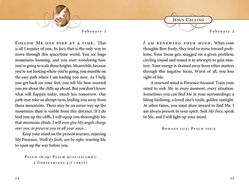 Jesus Calling, Padded Hardcover, with Scripture References: Enjoying Peace in His Presence (A 365-Day Devotional)