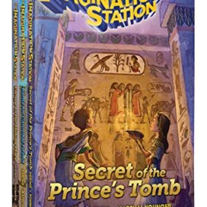 Imagination Station Books 3-Pack: Secret of the Prince's Tomb / Battle for Cannibal Island / Escape to the Hiding Place (AIO Imagination Station Books)