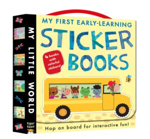 my first early-learning sticker books boxed set (my little world)