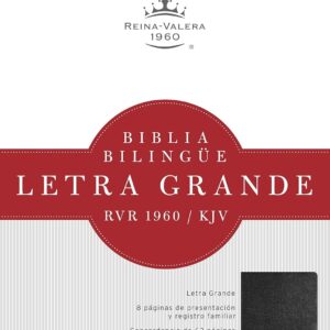 Biblia Bilingüe Reina Valera 1960/KJV. Letra grande, imitación piel, negro, con índice | Bilingual Bible RVR 1960/KJV. Large print, Imitation Leather, Black, Indexed (Spanish Edition)