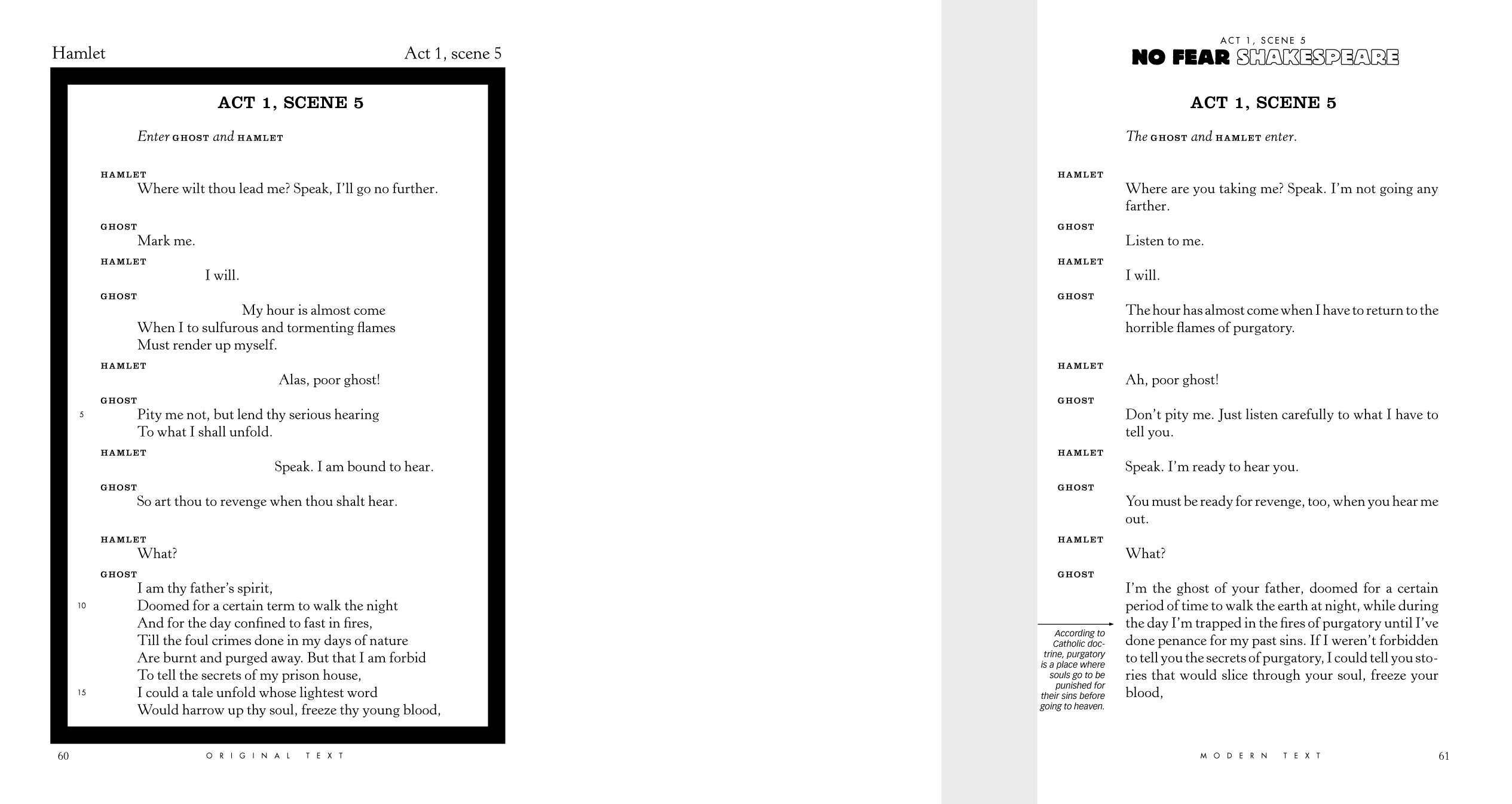 Hamlet: No Fear Shakespeare Side-by-Side Plain English (Volume 3)