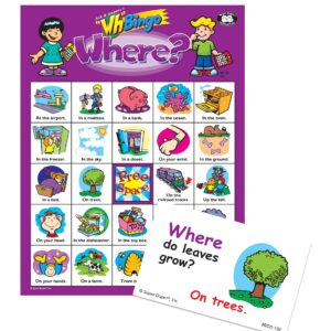 Super Duper Publications | Ask & Answer® Wh Bingo Board Game | Comprehension, Verbal, and Communication Skills | Who, What, Where, When, and Why Questions | Educational Resource for Children