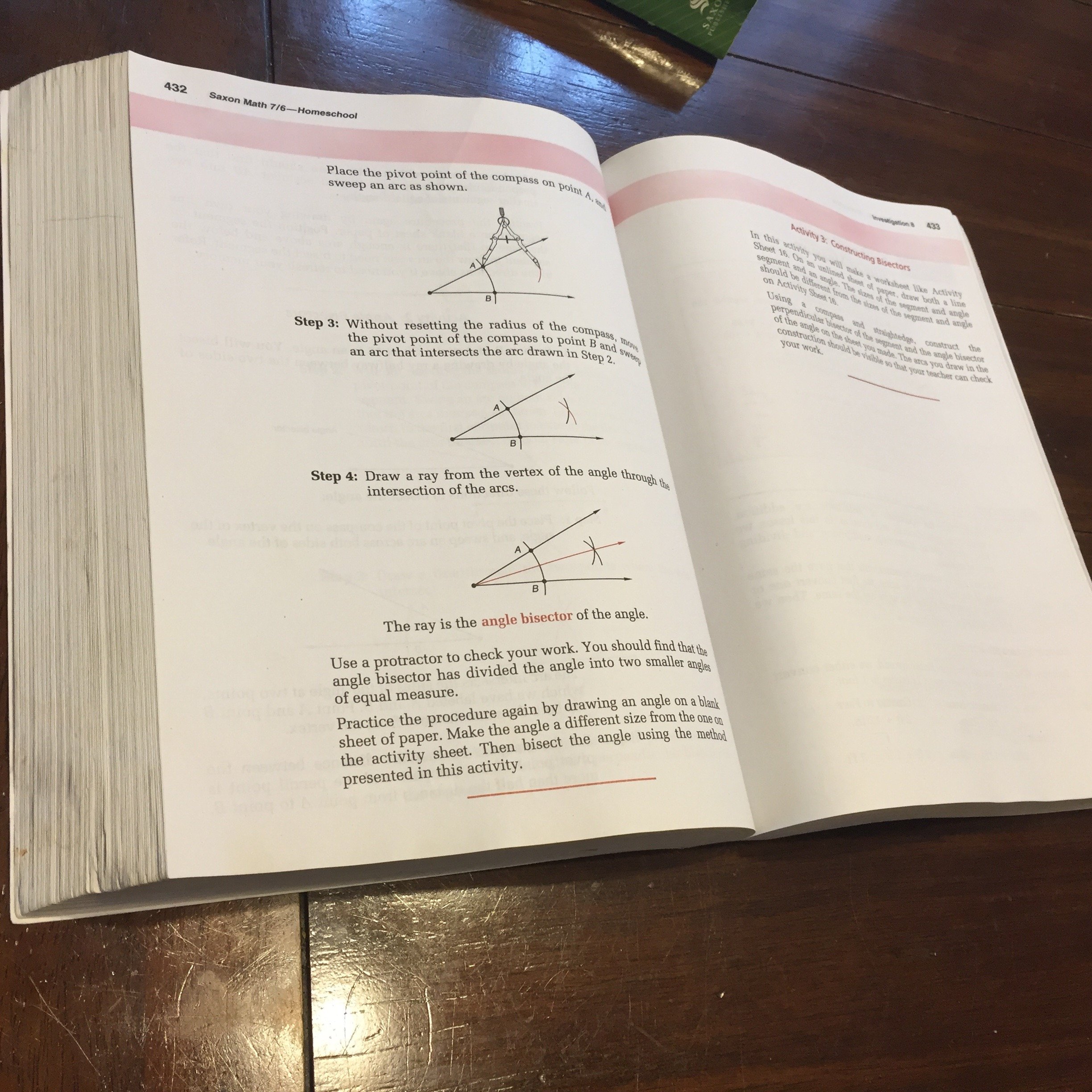 Saxon Math 7/6: Homeschool Edition Student Text