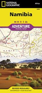 namibia map (national geographic adventure map, 3209)