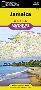 jamaica map (national geographic adventure map, 3116)