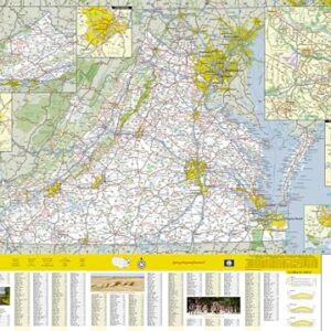 Virginia Map (National Geographic Guide Map)