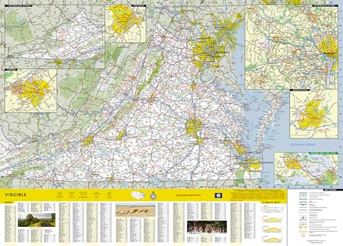 Virginia Map (National Geographic Guide Map)