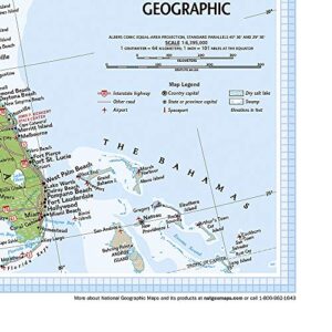 National Geographic United States Wall Map - Explorer - Laminated (32 x 20.25 in) (National Geographic Reference Map)