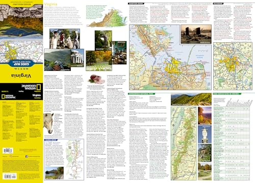 Virginia Map (National Geographic Guide Map)