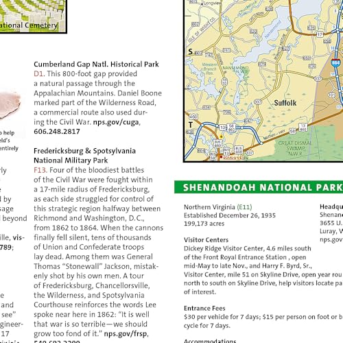 Virginia Map (National Geographic Guide Map)