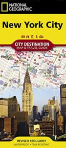 new york city map (national geographic destination city map)