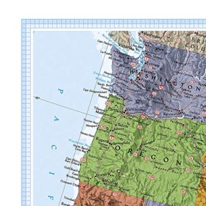 National Geographic United States Wall Map - Explorer - Laminated (32 x 20.25 in) (National Geographic Reference Map)