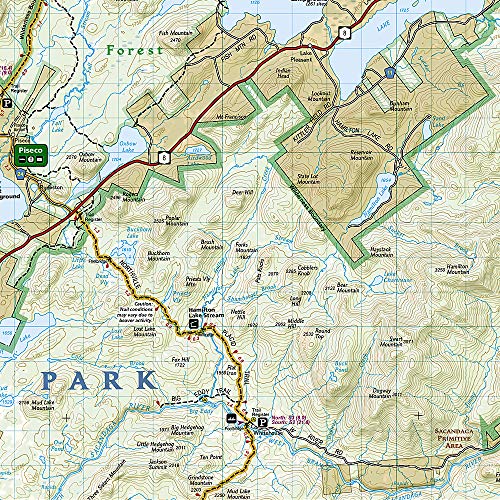 Northville-Placid Trail Map (National Geographic Trails Illustrated Map, 736)