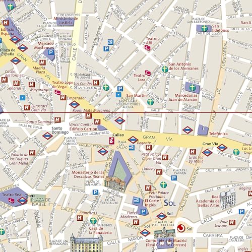 Madrid Map (National Geographic Destination City Map)