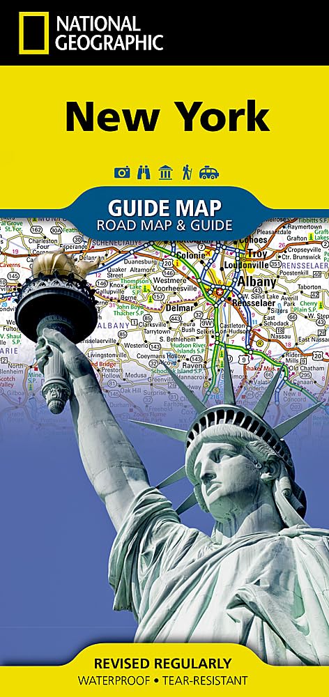 New York Map (National Geographic Guide Map)