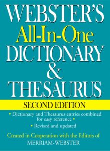 webster's all-in-one dictionary & thesaurus, second edition