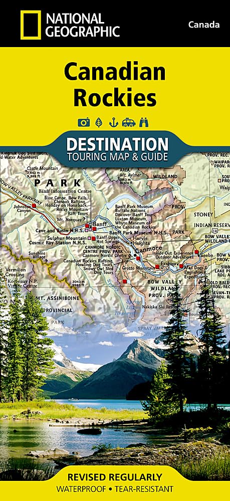 Canadian Rockies Map (National Geographic Destination Map)