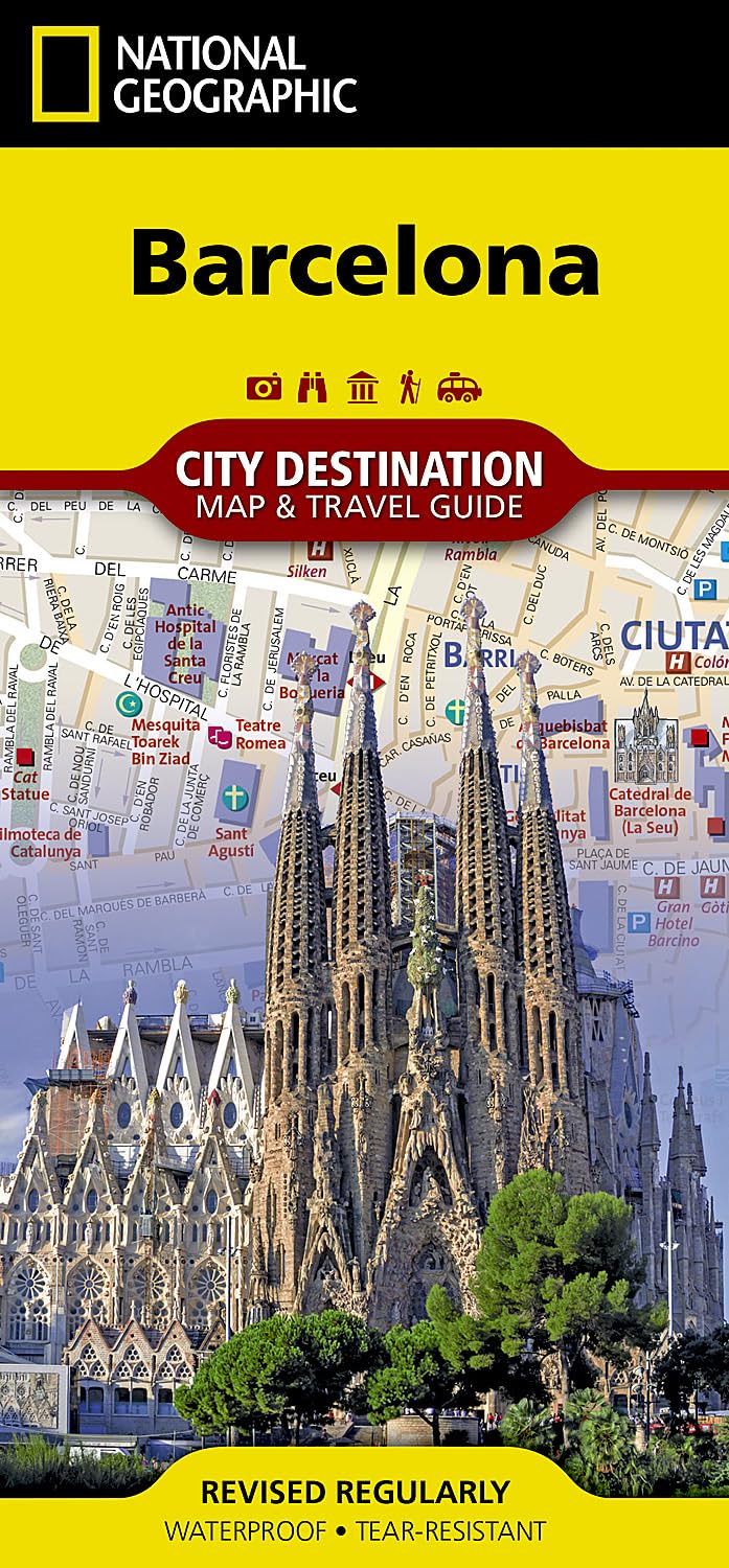 Barcelona Map (National Geographic Destination City Map)