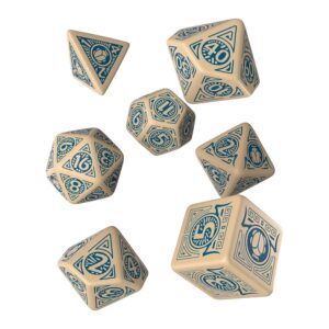 q workshop pathfinder mummy's mask rpg ornamented dice set 7 polyhedral pieces