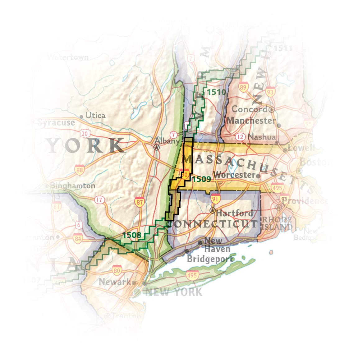 Appalachian Trail, Schaghticoke Mountain to East Mountain [Connecticut, Massachusetts] (National Geographic Topographic Map Guide) (National Geographic Topographic Map Guide, 1509)