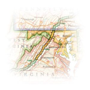 Appalachian Trail: Calf Mountain to Raven Rock Map [Virginia, West Virginia, Maryland] (National Geographic Topographic Map Guide, 1505)