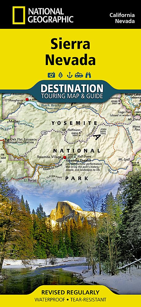 Sierra Nevada Map (National Geographic Destination Map)