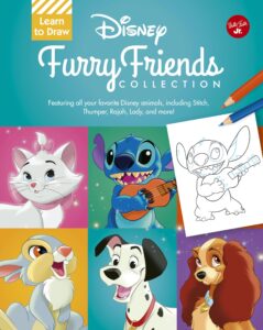 learn to draw disney furry friends collection: featuring all your favorite disney animals, including stitch, thumper, rajah, lady, and more! (licensed learn to draw)