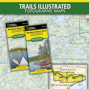 Boundary Waters Canoe Area Wilderness [Map Pack Bundle] (National Geographic Trails Illustrated Map)