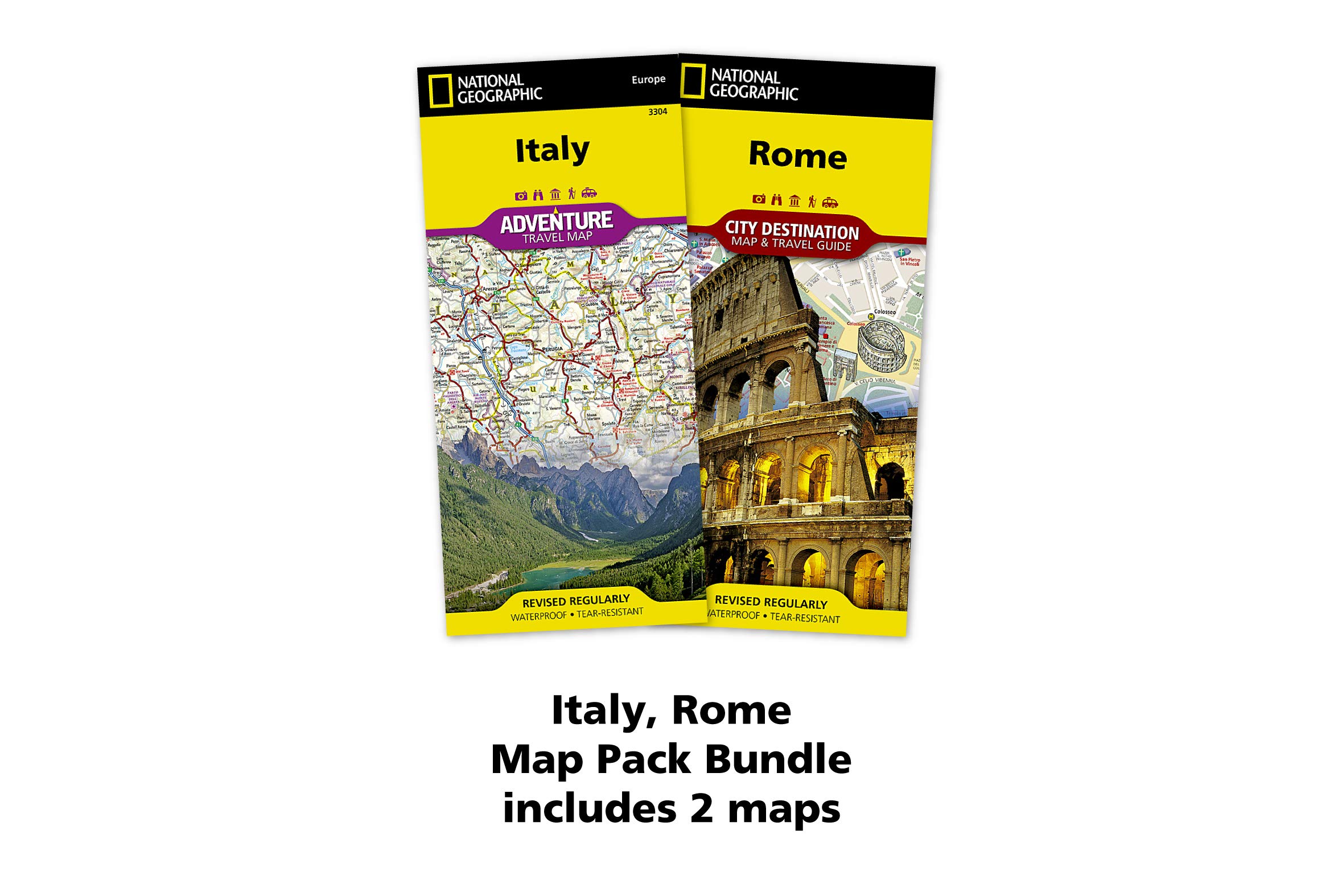 Italy, Rome [Map Pack Bundle] (National Geographic Adventure Map)