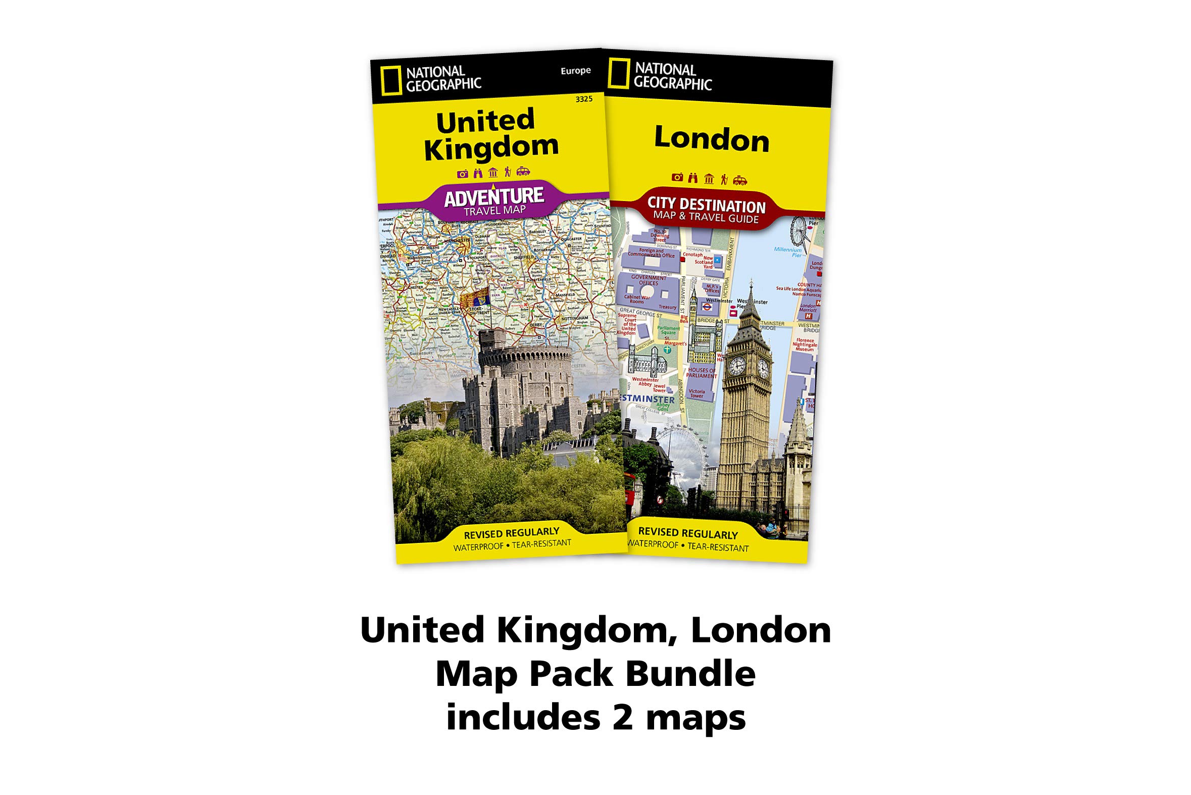 United Kingdom, London [Map Pack Bundle] (National Geographic Adventure Map)