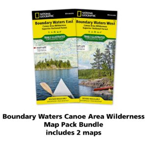 Boundary Waters Canoe Area Wilderness [Map Pack Bundle] (National Geographic Trails Illustrated Map)