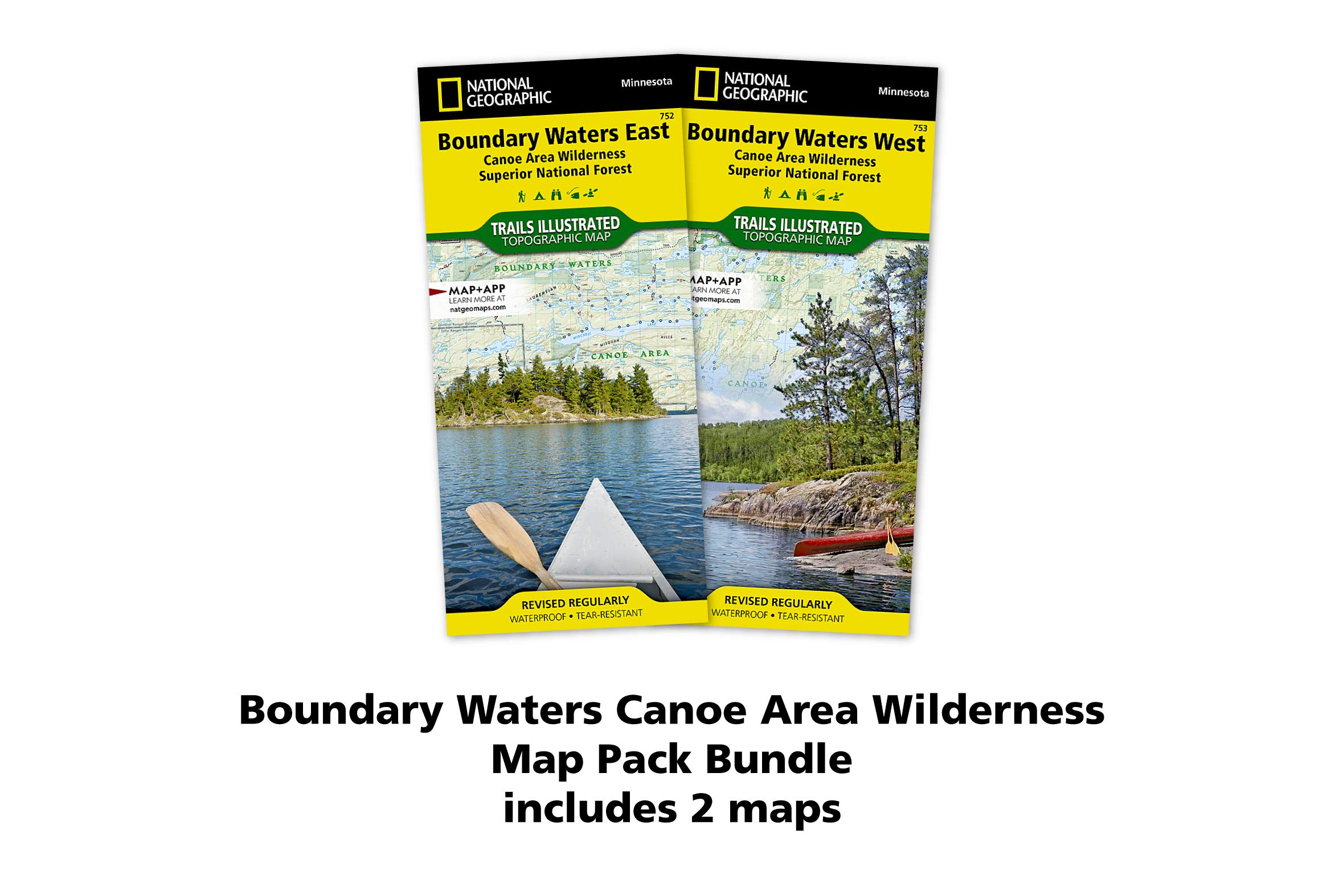 Boundary Waters Canoe Area Wilderness [Map Pack Bundle] (National Geographic Trails Illustrated Map)