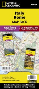 italy, rome [map pack bundle] (national geographic adventure map)