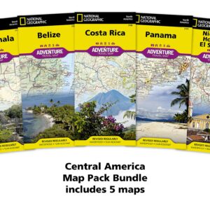 Central America [Map Pack Bundle] (National Geographic Adventure Map)