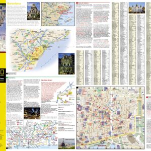 Barcelona Map (National Geographic Destination City Map)