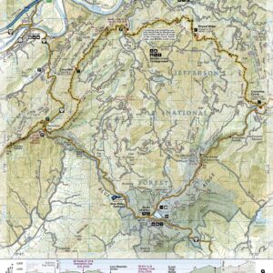 Appalachian Trail: Bailey Gap to Calf Mountain Map [Virginia] (National Geographic Topographic Map Guide, 1504)