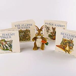 The Peter Rabbit Deluxe Plush Gift Set: The Classic Edition Board Book + Plush Stuffed Animal Toy Rabbit Gift Set (A Classic Tale of Adventure and Virtue with Plush Peter Rabbit Toy)