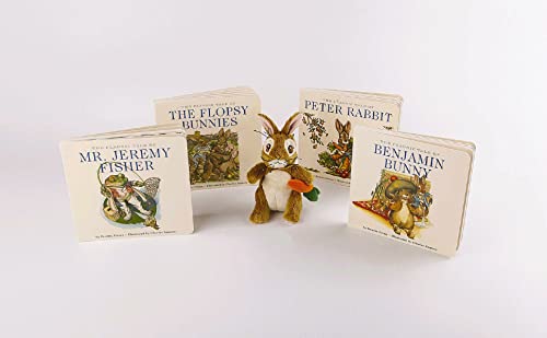 The Peter Rabbit Deluxe Plush Gift Set: The Classic Edition Board Book + Plush Stuffed Animal Toy Rabbit Gift Set (A Classic Tale of Adventure and Virtue with Plush Peter Rabbit Toy)